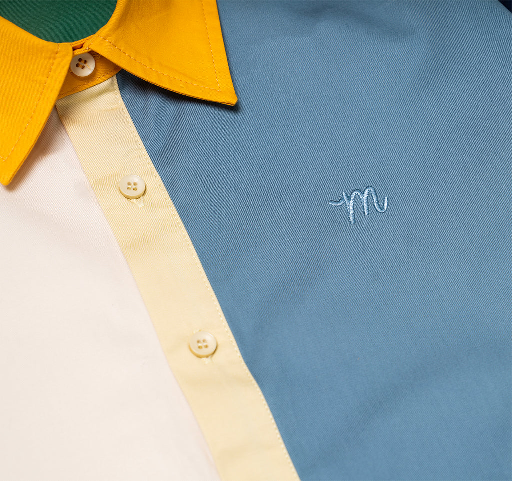 Crayon Shirt | Color Block Button Down | Mifland – Mifland : A Design ...